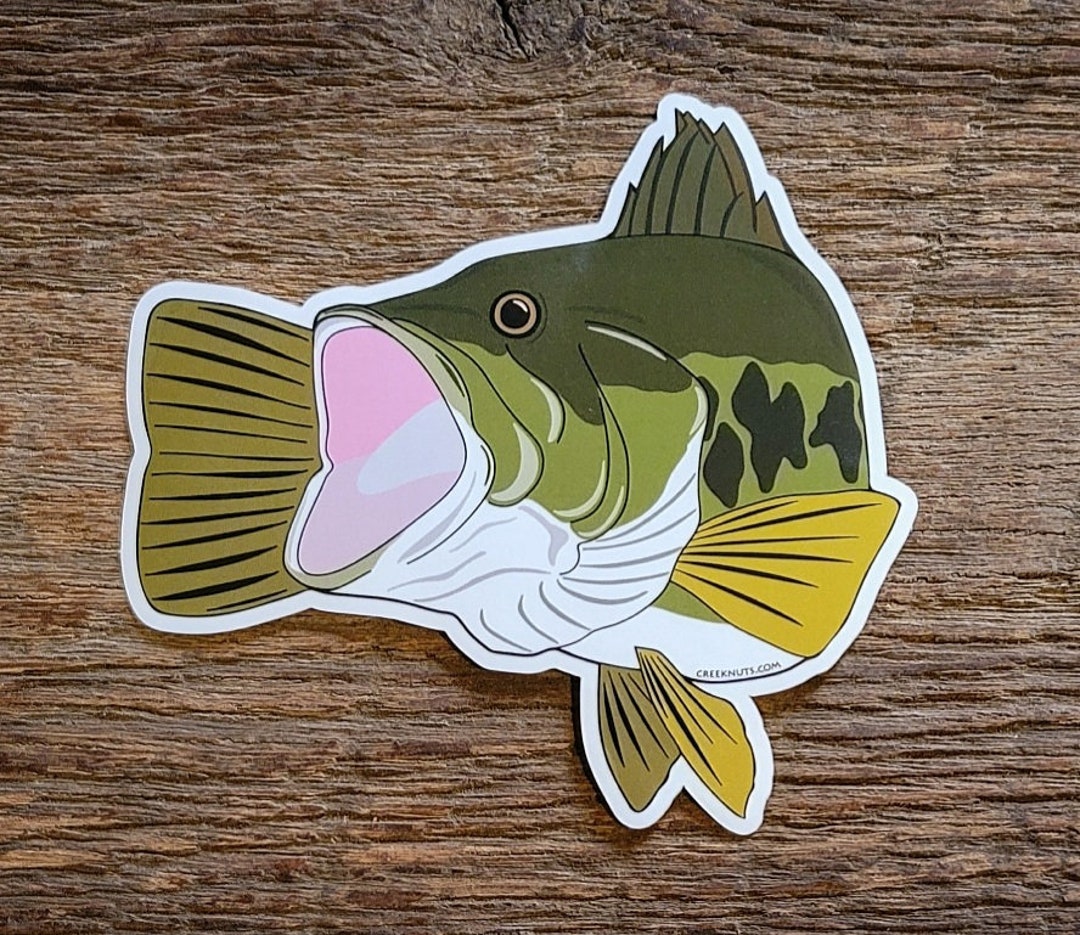 Largemouth Bass Sticker Decal - Etsy