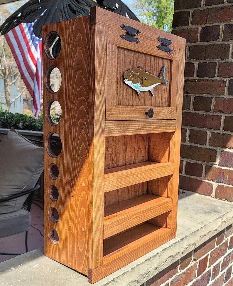 The Kinniconnick Creek Fly Rod & Reel Storage Cabinet - Please See ...