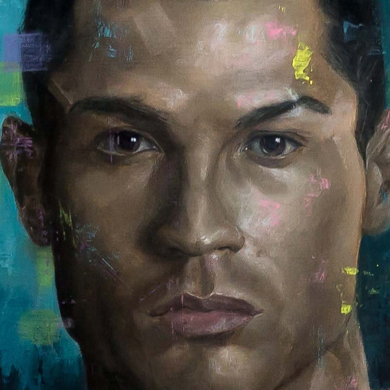 Cristiano Ronaldo Art Print: Soccer Superstar Wall Decor & Portrait ...