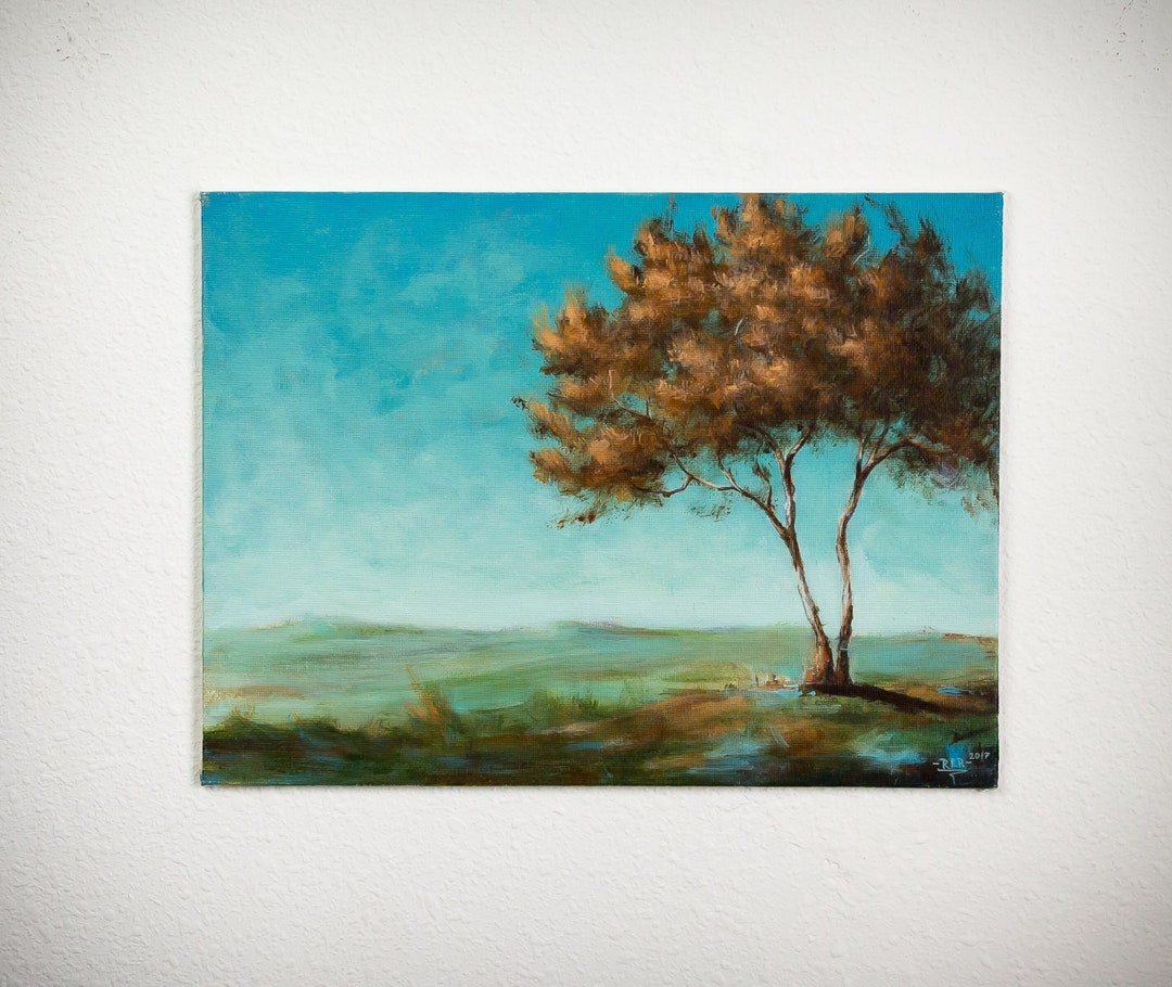 Small Landscape Painting, Acrylic Painting Landscape, Painting on ...
