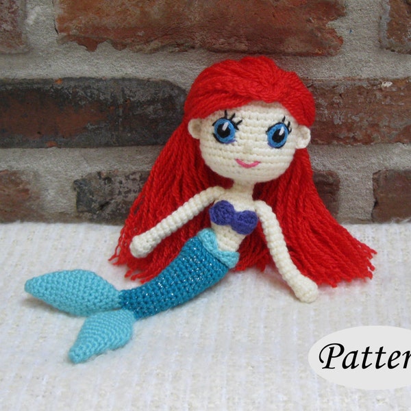 Crochet Mermaid Doll Pattern - Etsy