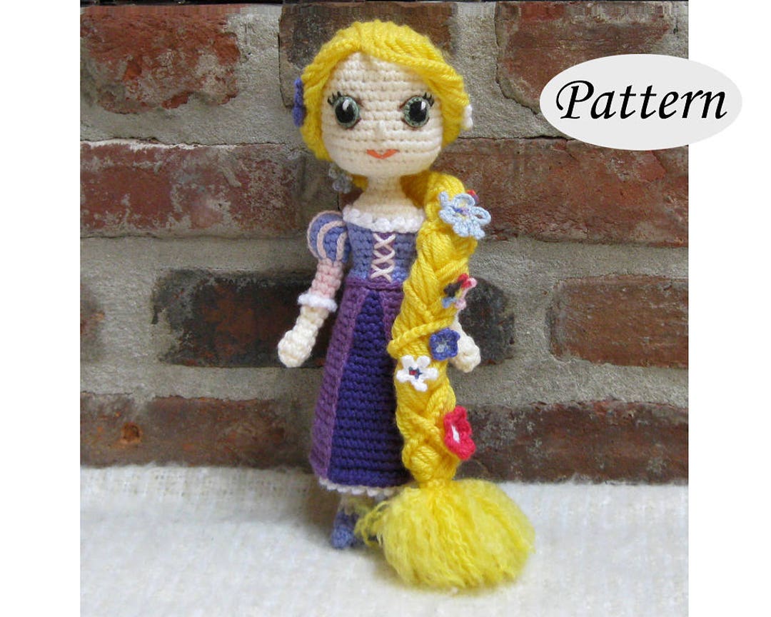 Rapunzel Amigurumi Pattern Crochet Doll Pattern Amigurumi Princess