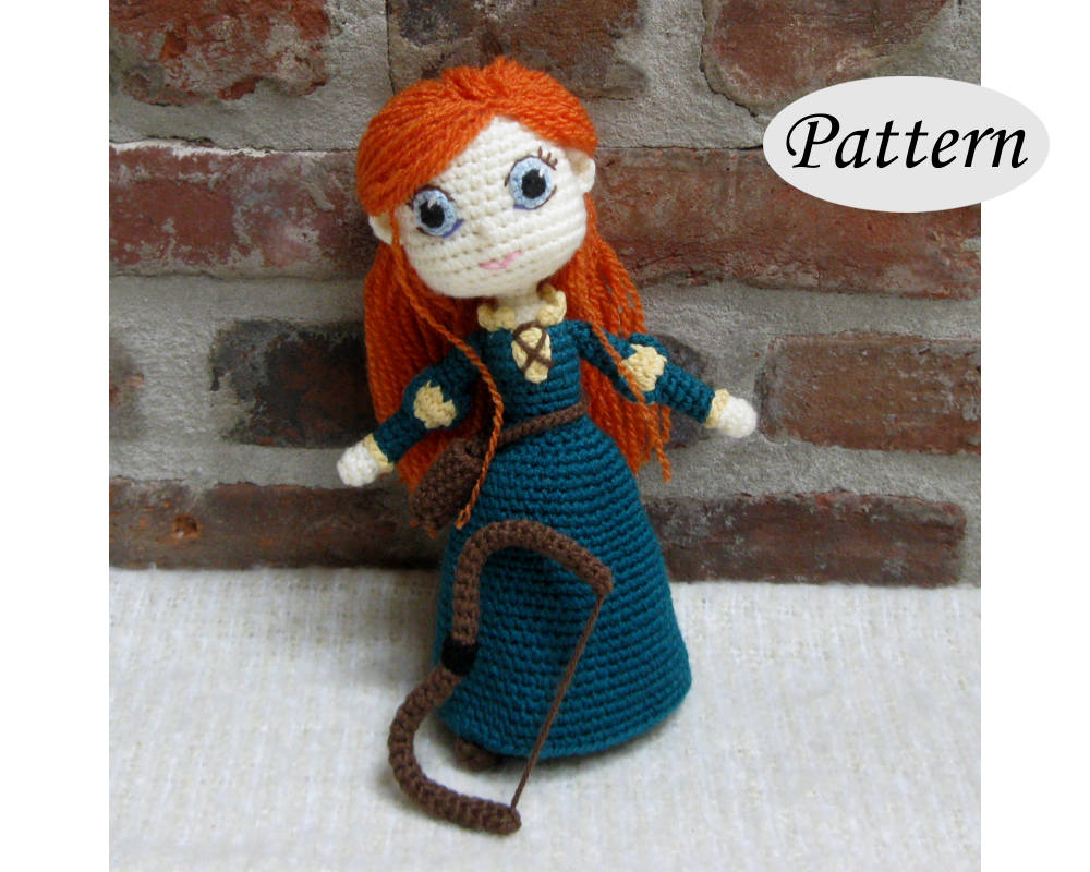 MERIDA Amigurumi Pattern Crochet Doll Pattern Amigurumi | Etsy