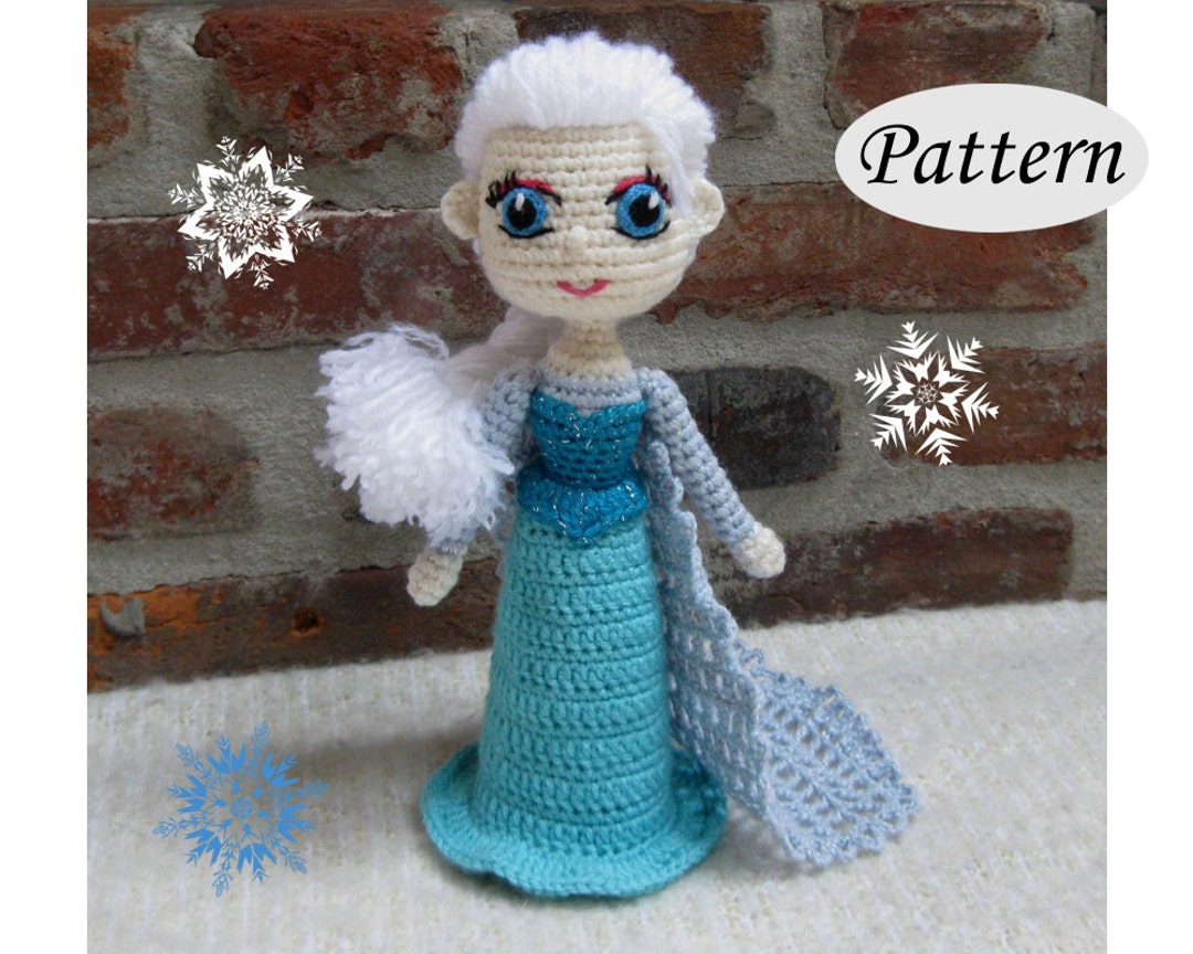 Snow Queen ELSA - Amigurumi Pattern Crochet Doll Pattern Amigurumi ...
