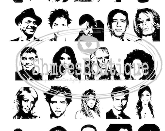 Celebrity decals | Etsy