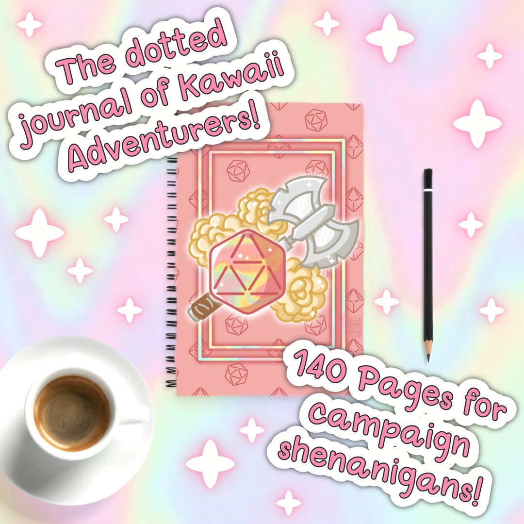 D20 Barbarian Dnd Spiral Dotted Journal - Etsy