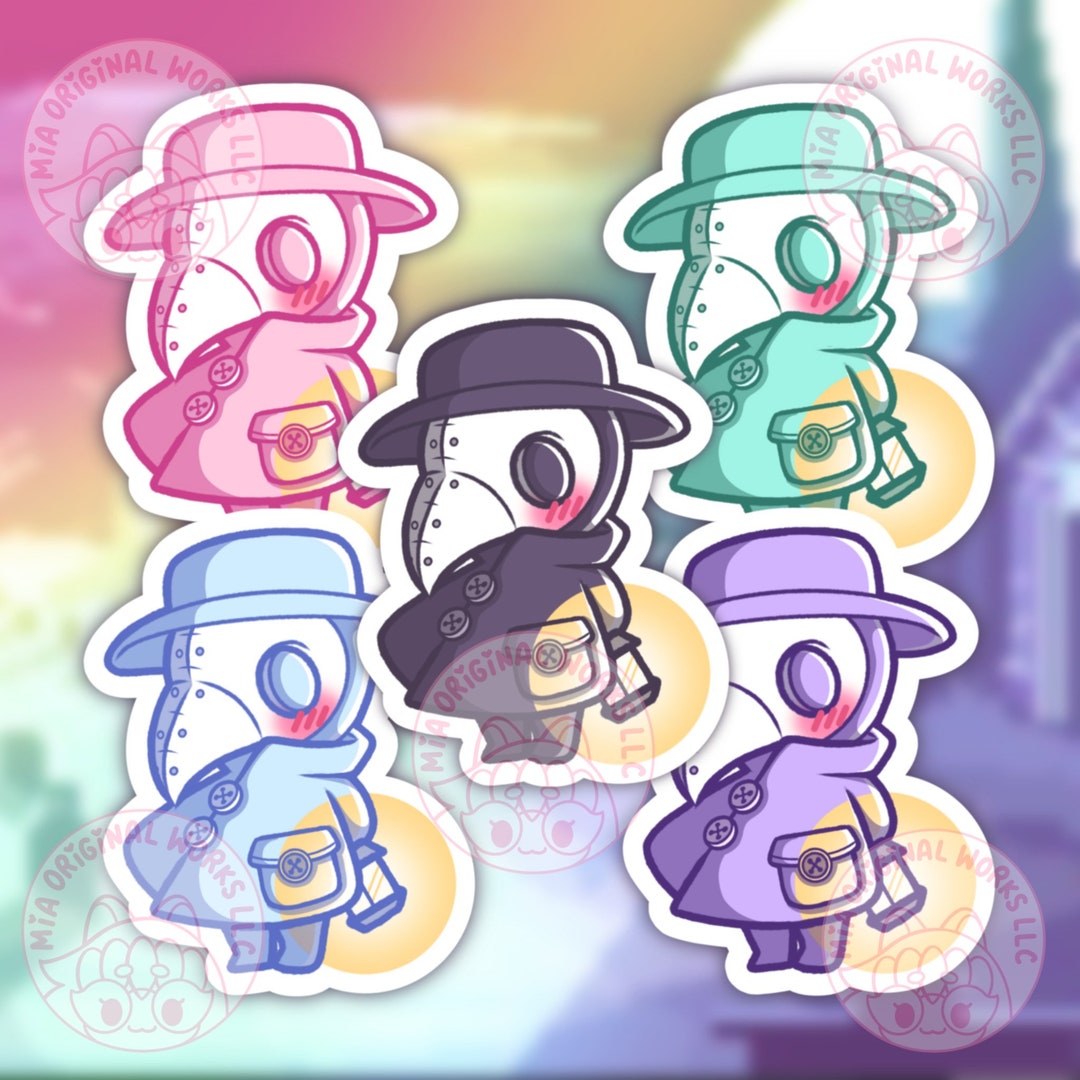 Kawaii Plague Doctor Vinyl Sticker - Etsy