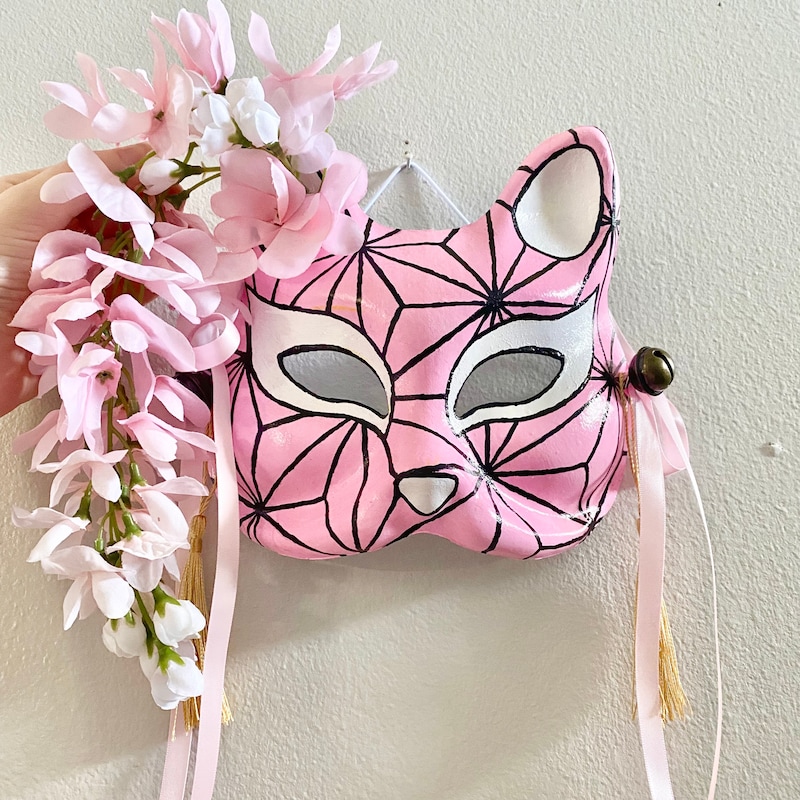 Anime Kitsune Face Mask - Etsy