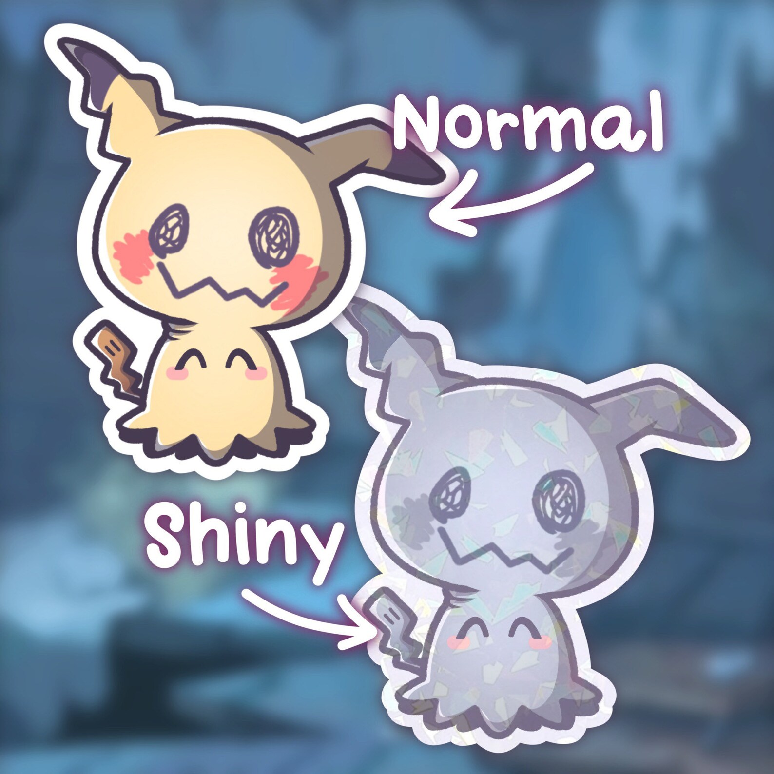 Spooky Disguise Cutie Anime Monster Glossy Vinyl Sticker - Etsy