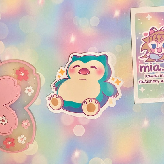 Snoring Anime Monster Glossy Vinyl Sticker - Etsy