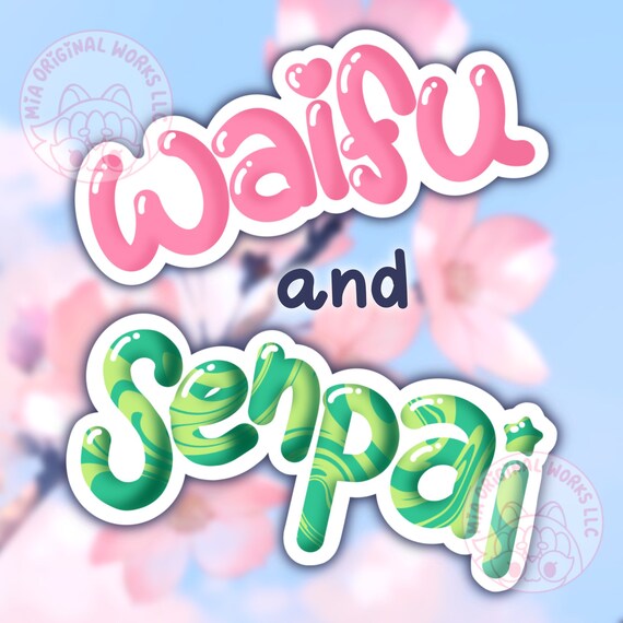 Waifu Glossy Vinyl Sticker - Etsy