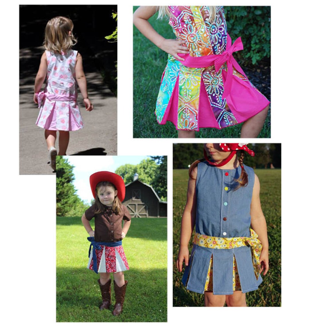 PDF Sewing Pattern for Girls - the Happy Days Dress, Size 12m to 12 ...