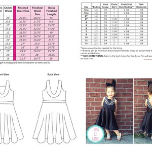 Bon Bon Dress PDF Sewing Pattern in Sizes 12m to 14, Plus 18" Doll and ...