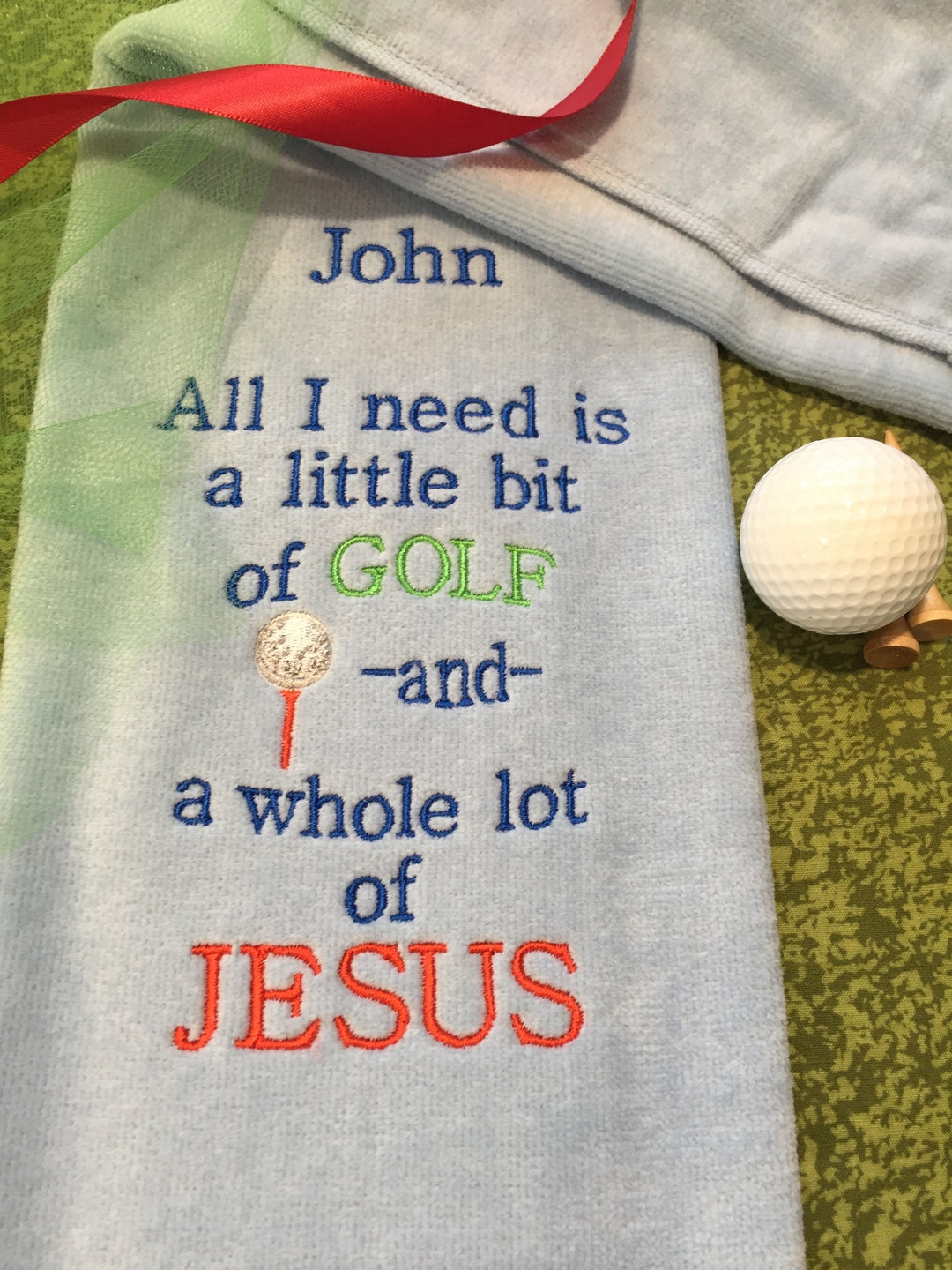 Jesus Pastor Gift Custom Golf All I Need is Golf Jesus - Etsy