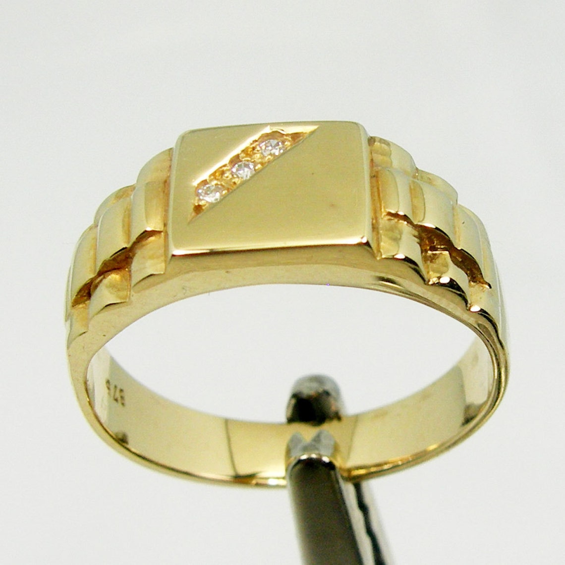 Genuine 375 9ct 9k or 750 18ct 18k Yellow Gold Men's - Etsy