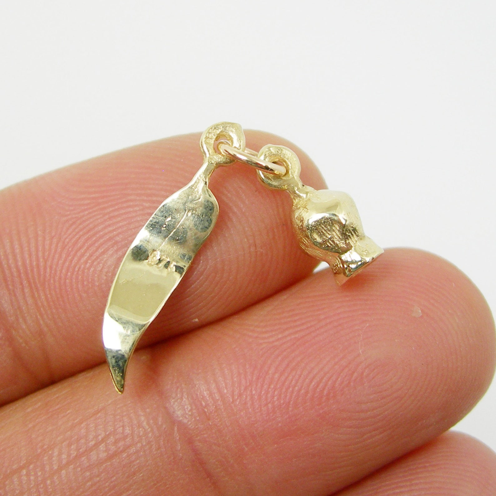 Gumnut and Leaf Australian Flower Plant Charm Pendant 925 - Etsy Australia