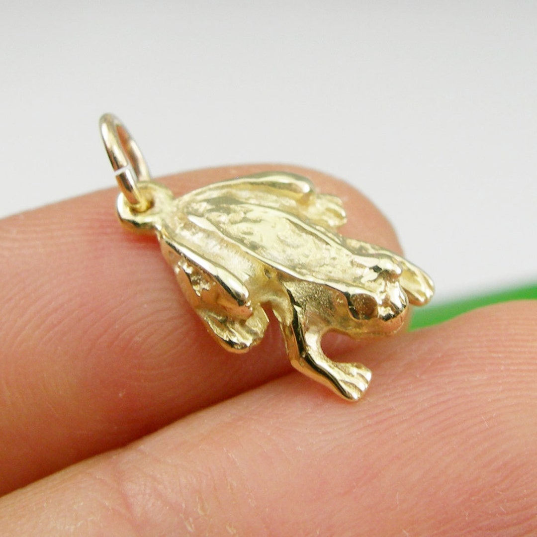 Feng Shui Lucky Rainforest Frog Animal Charm Pendant, Genuine 375 9k ...