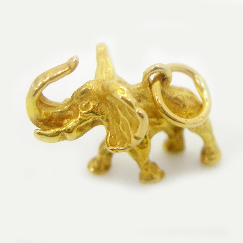 Ice Age Mammoth Elephant Solid 3D Animal Charm Pendant 925 Sterling ...