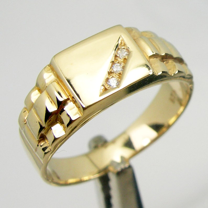 Genuine 375 9ct 9k or 750 18ct 18k Yellow Gold Men's - Etsy Australia