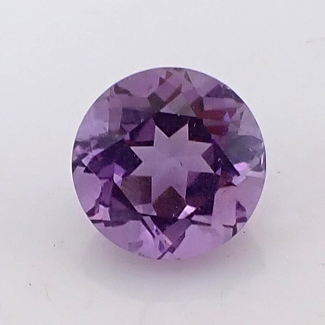 8.20 Mm Round Deep Violet Purple Natural Amethyst Loose Gemstone, 2.08 ...