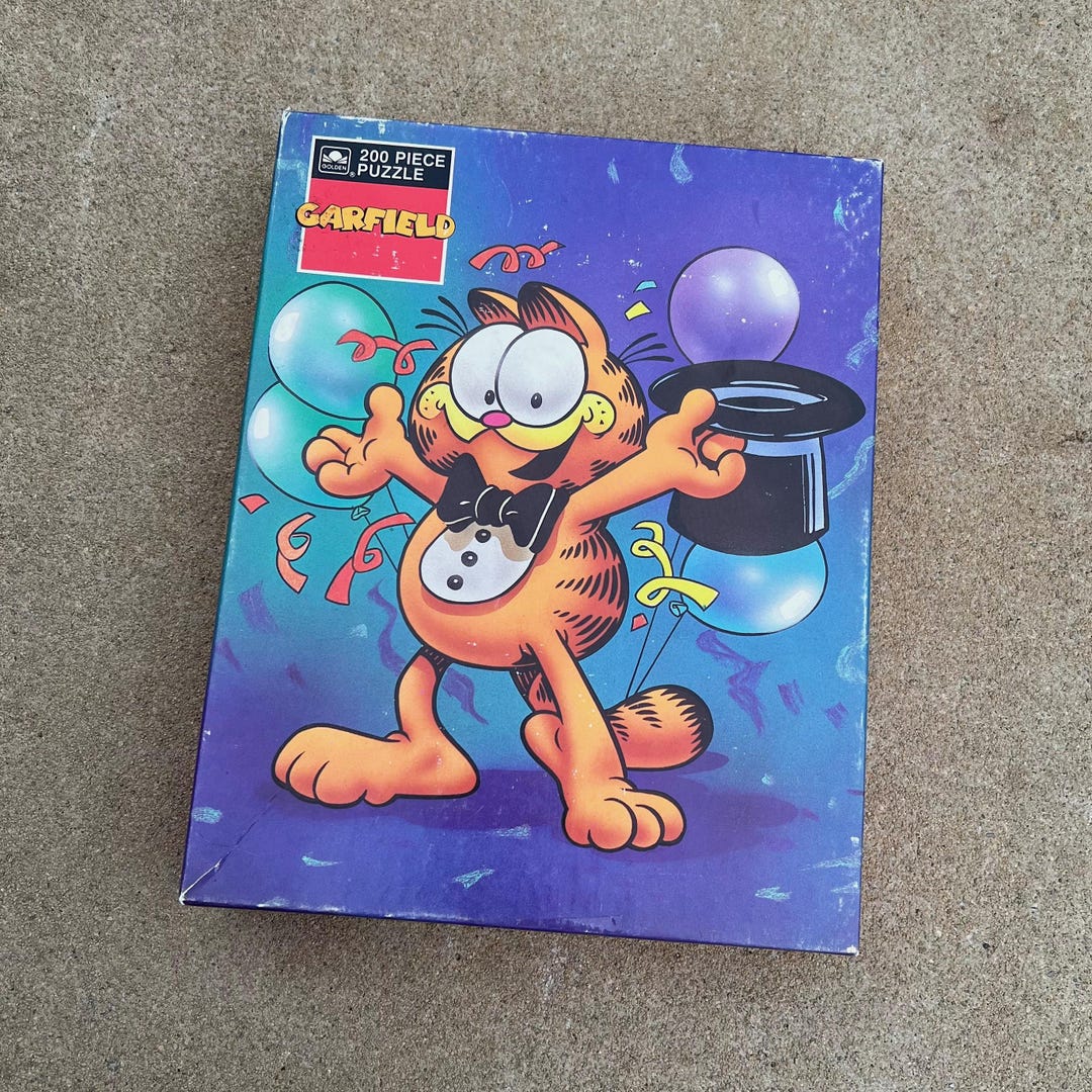 Vintage 70s Garfield Magician 200-piece Jigsaw Puzzle - Etsy