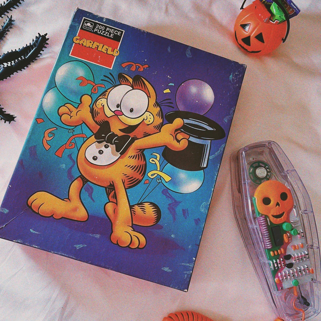 Vintage 70s Garfield Magician 200-piece Jigsaw Puzzle - Etsy