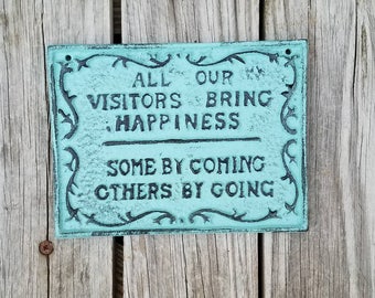 Funny welcome sign | Etsy