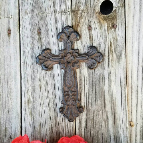 Cross Wall Cross Metal Cross Iron Cross Fleur-de-lis | Etsy
