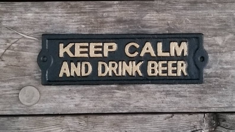 Beer Sign Bar Decor Vintage Beer Funny Beer Sign Man Cave | Etsy