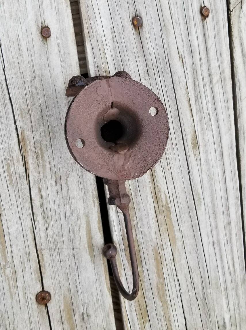 Towel hook rustic bath decor industrial towel hook faucet | Etsy