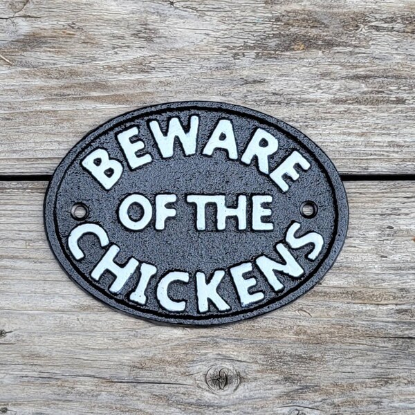Beware of Chickens Sign - Etsy