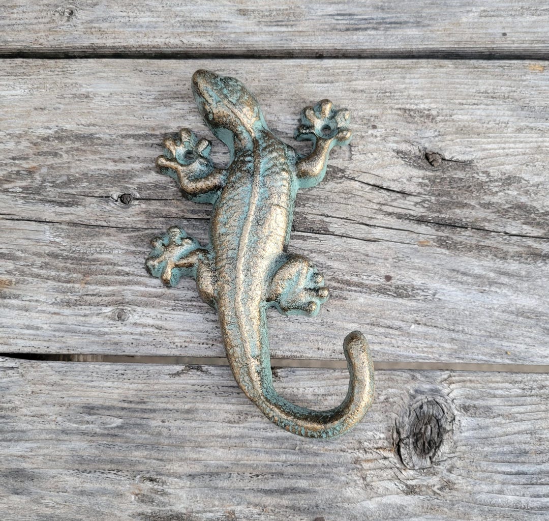 Lizard, Lizard Hook, Coat Hook, Salamander, Animal Hook, Towel Hook ...