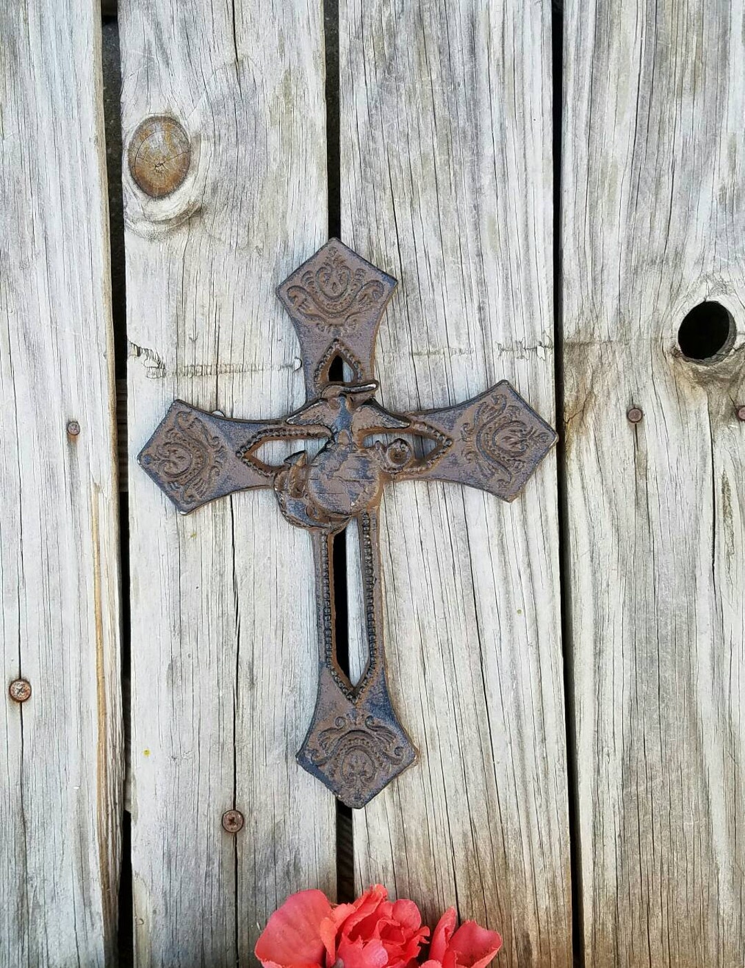 Marines, Marines Cross, Cast Iron Cross, Military Cross, Veterans Cross ...