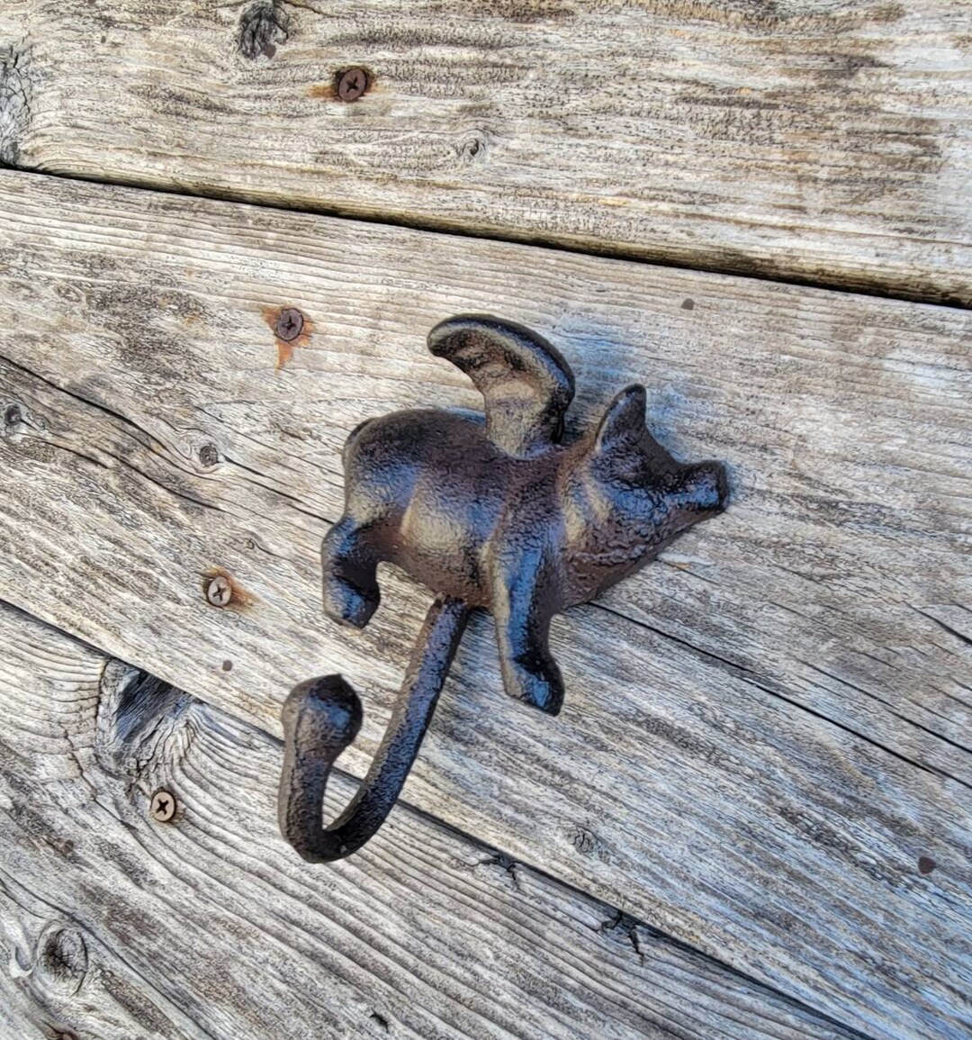 Pig, Rustic Pig, Flying Pig, When Pigs Fly, Hook, Wall Hook, Entry ...