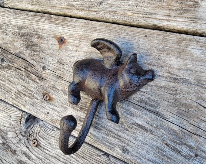 Pig, Rustic Pig, Flying Pig, When Pigs Fly, Hook, Wall Hook, Entry ...