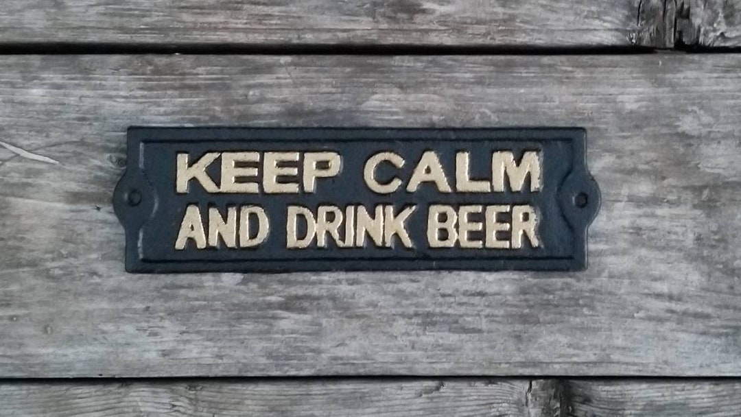 Beer Sign, Bar Decor, Vintage Beer, Funny Beer Sign, Man Cave Decor ...