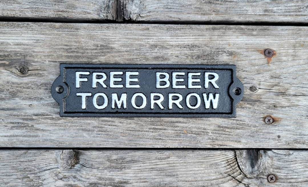 Beer Sign, Bar Decor, Vintage Beer, Funny Sign, Man Cave Decor, Fathers ...