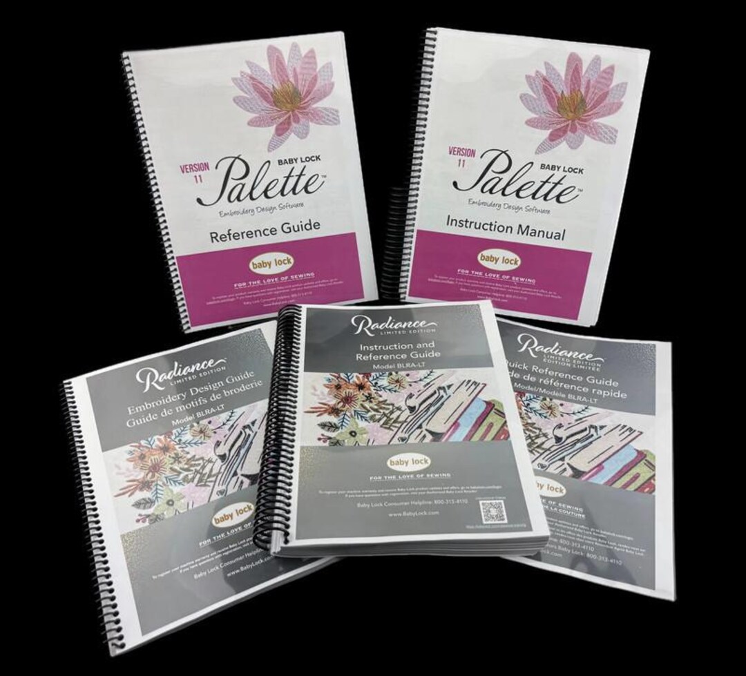 Baby Lock Radiance BLRA-LT Limited Edition & Palette 11 - 5 Manual ...