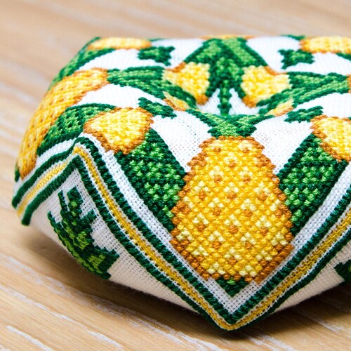 Rustic Floral Biscornu PDF CHART Cross Stitch Pattern / - Etsy