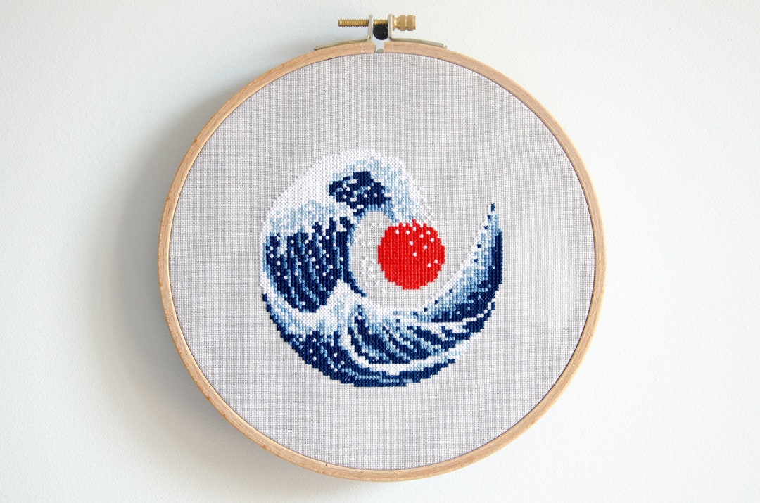 Wave PDF CHART Cross Stitch Pattern for Instant Download/painting ...