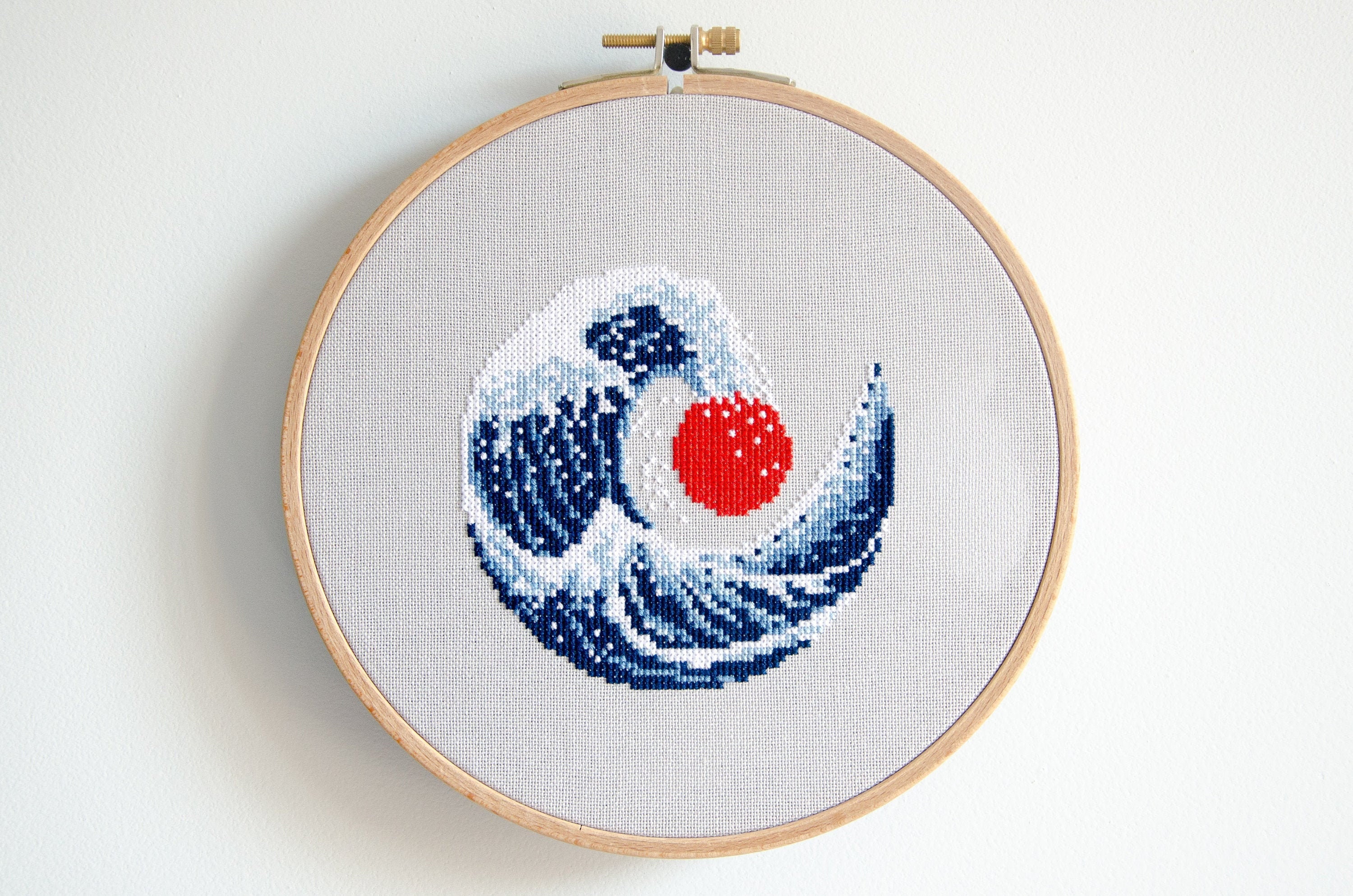 Wave PDF CHART Cross Stitch Pattern for Instant | Etsy