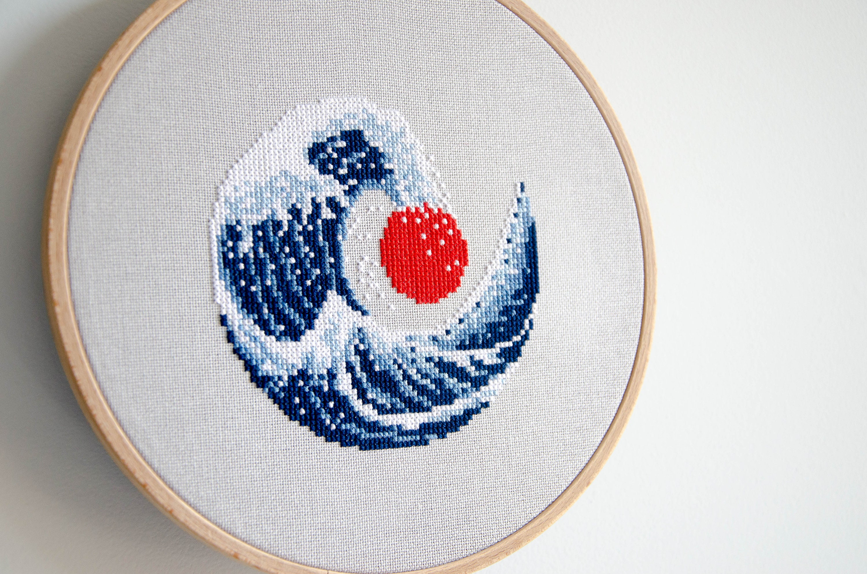 Wave PDF CHART Cross Stitch Pattern for Instant | Etsy