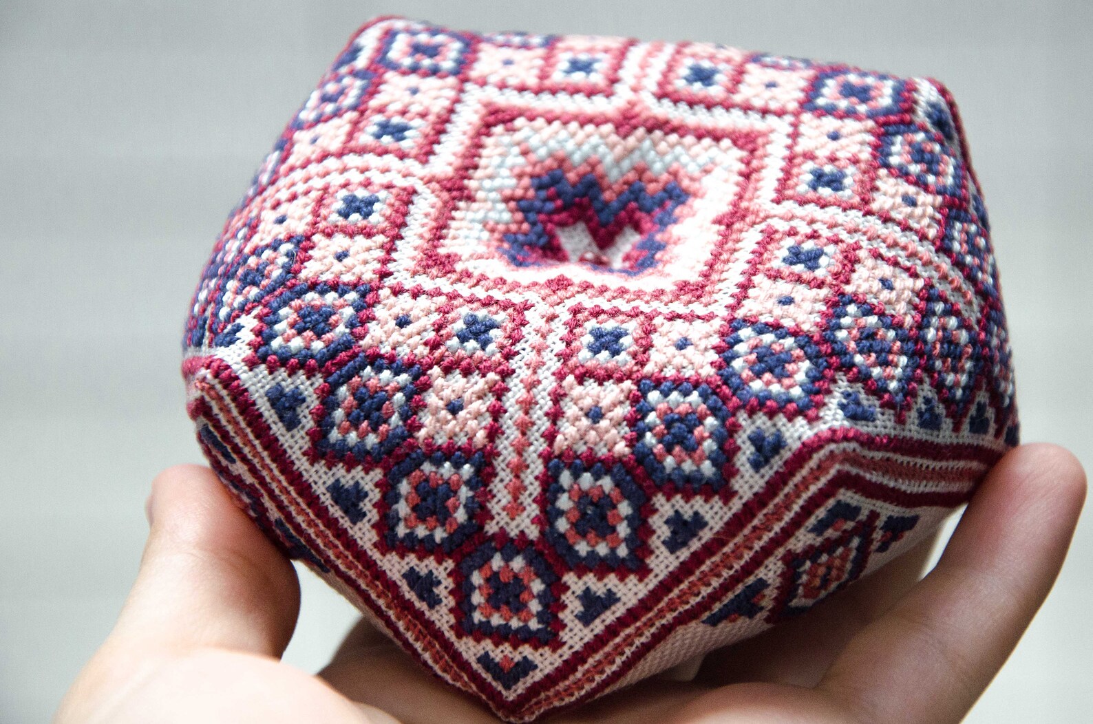 Modern Etno Biscornu - PDF CHART Cross Stitch Pattern / Biscornu ...