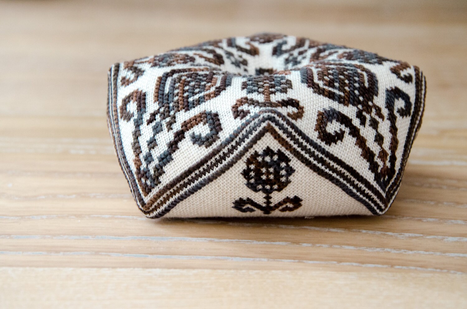 Rustic Floral Biscornu PDF CHART Cross Stitch Pattern / | Etsy