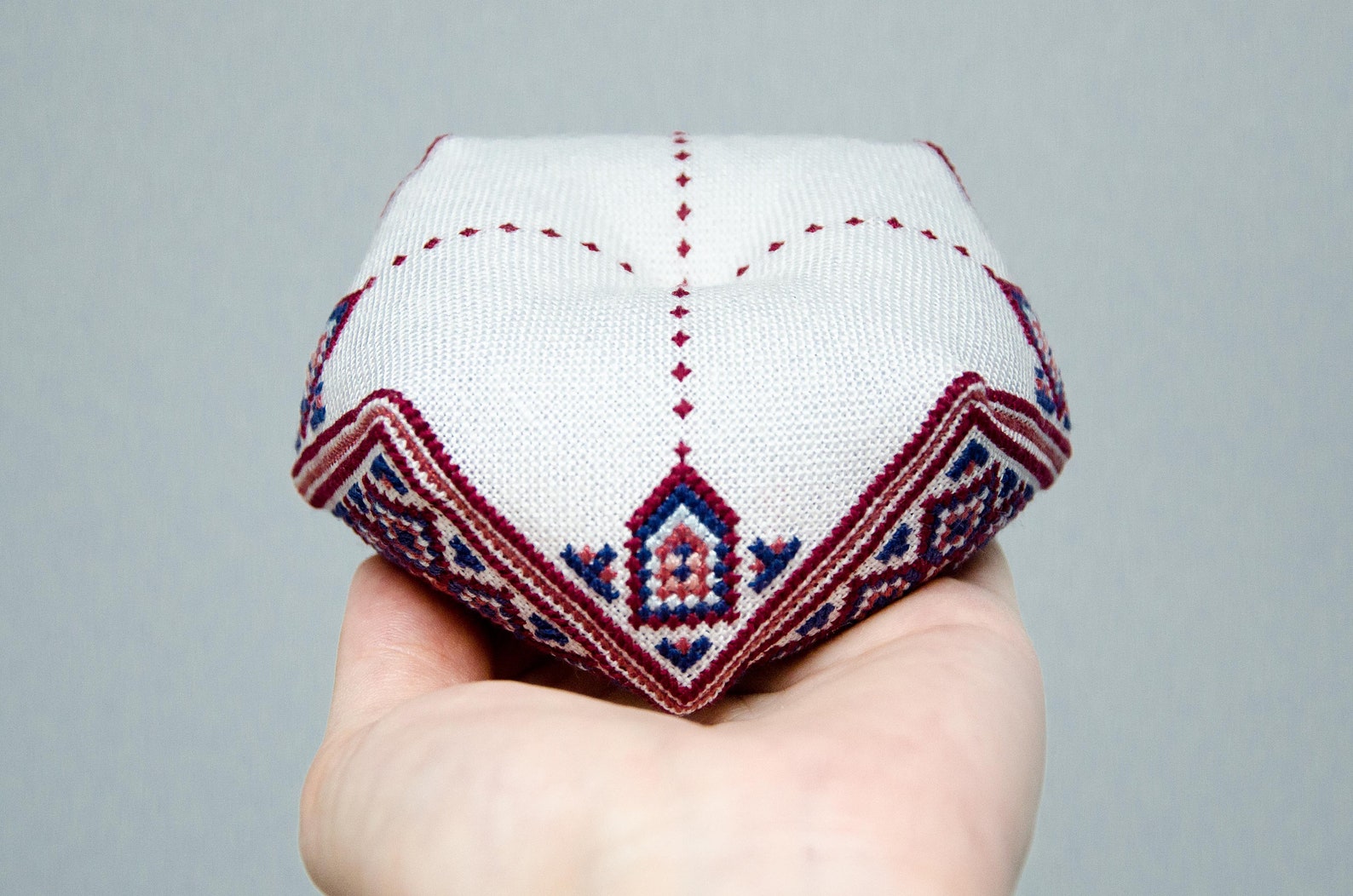 Modern Etno Biscornu - PDF CHART Cross Stitch Pattern / Biscornu ...