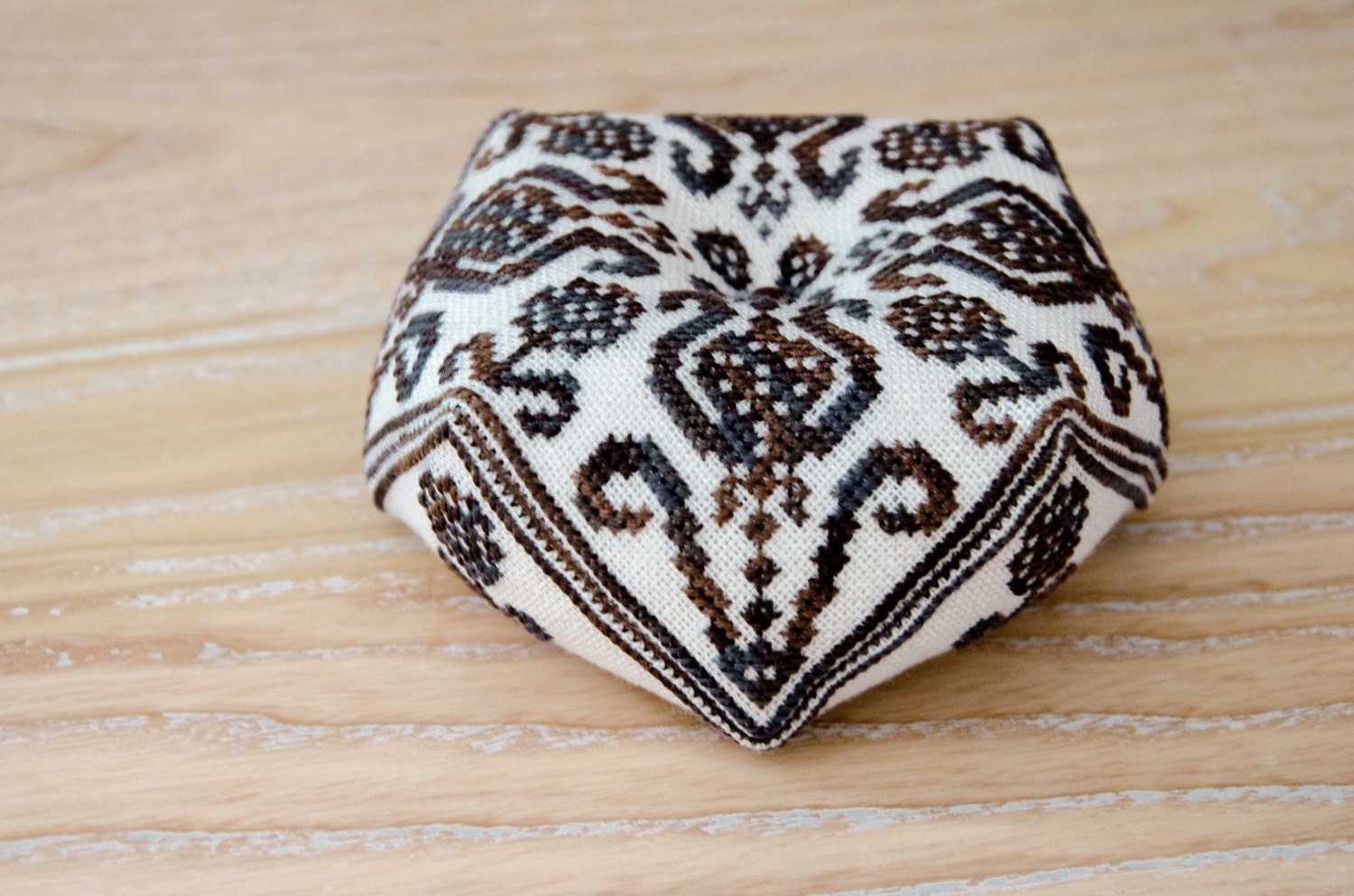 Rustic Floral Biscornu PDF CHART Cross Stitch Pattern / - Etsy Australia