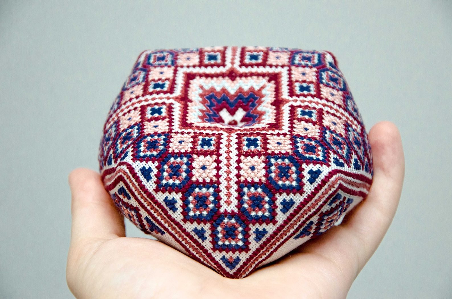 Modern Etno Biscornu - PDF CHART Cross Stitch Pattern / Biscornu ...