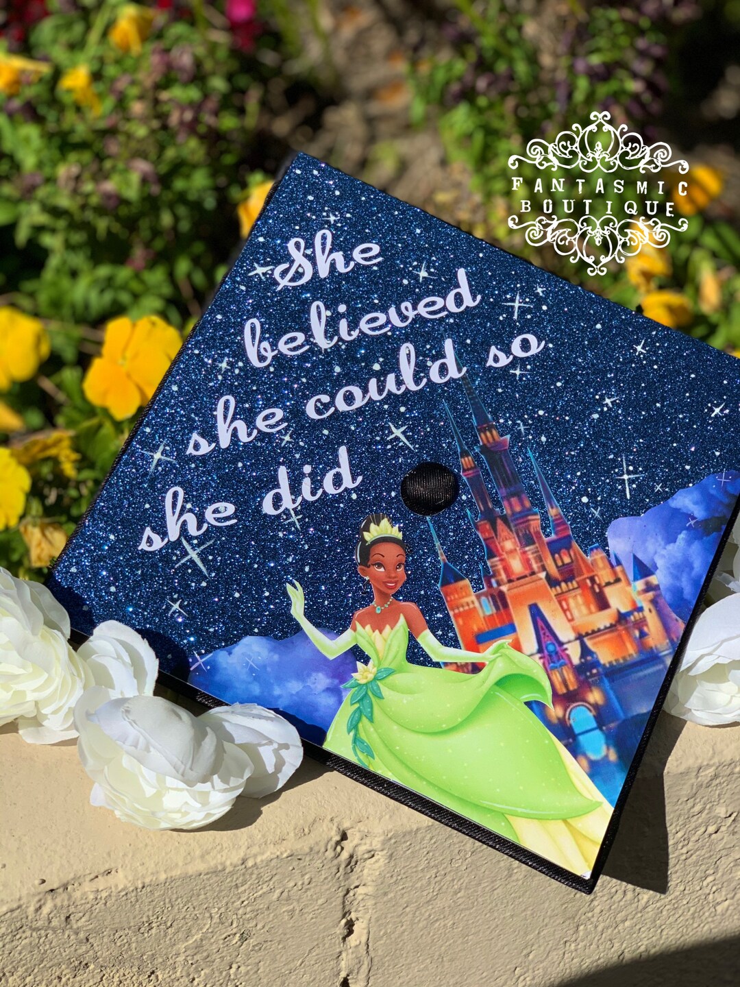 The Tiana Theme Custom Grad Cap - Etsy