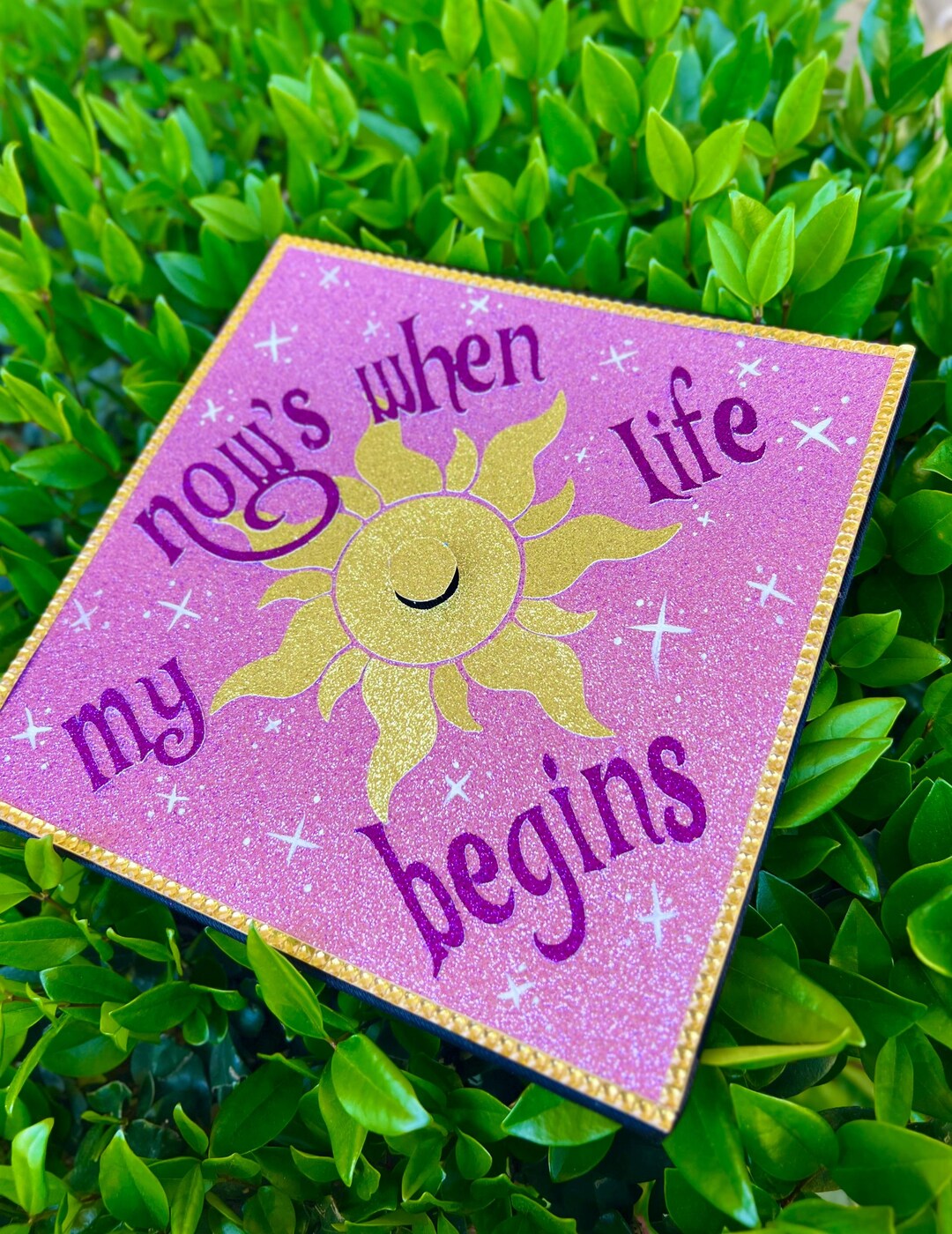 The Rapunzel Sun Custom Grad Cap - Etsy