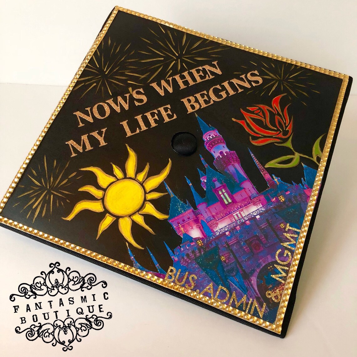 Custom Disney Theme Graduation Cap | Etsy